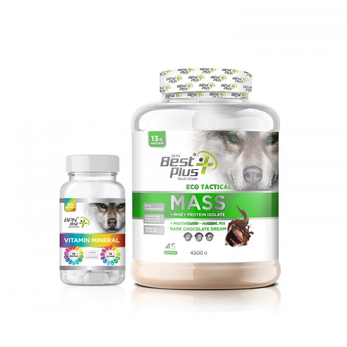 BPN Eco Tactical Kombinasyon Paketi ( Mass Gainer Çikolata + Vitamin )